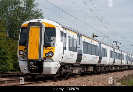 Stansted Express train, operated by National Express East Anglia ...