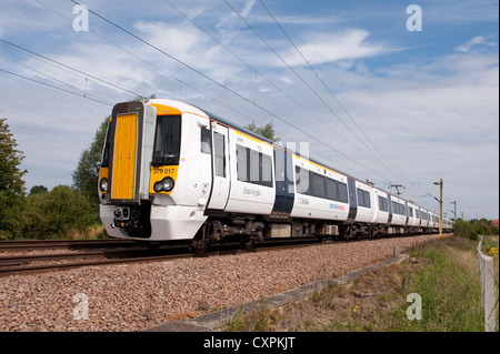Stansted Express train, operated by National Express East Anglia ...