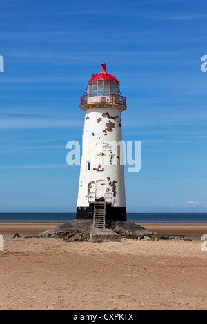 Lighthouse at Talacre Bay, North Wales Stock Photo - Alamy