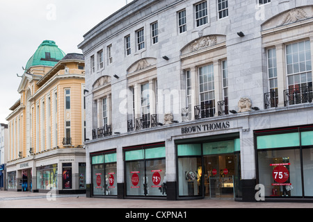 Shops on St Patrick's Street in the city centre, Cork, County Cork ...