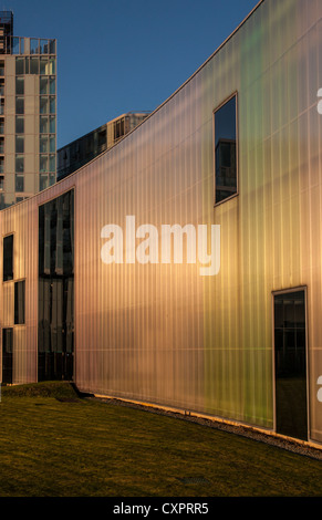 Polycarbonate facade of the Trinity Laban Conservatoire of Music ...