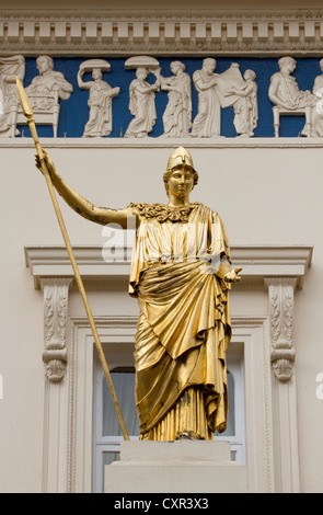 England. London. Atheneum Club, Pall Mall, statue of Pallas Athena ...