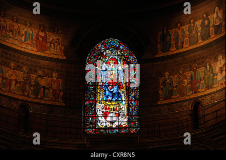 Romanesque choir apse, Strasbourg Cathedral, Strasbourg, Alsace, France ...