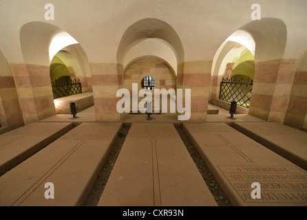 Tombs of the Salian Dynasty, crypt, the largest Romanesque columned ...