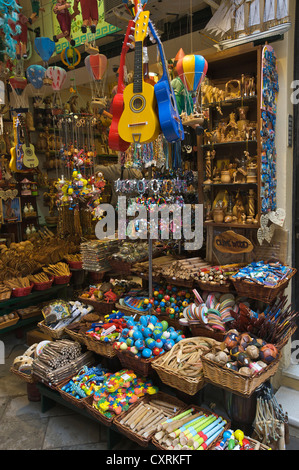 Tourist souvenirs, Rhodes town, Rhodes, Greece Stock Photo: 30748203 ...