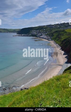 Sandy bay of Gardenstown, Banffshire, Scotland, United Kingdom, Europe ...