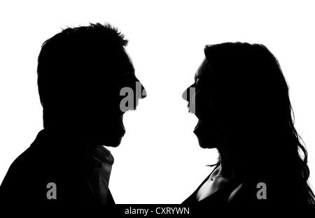 two persons screaming at each other Stock Photo: 41762265 - Alamy