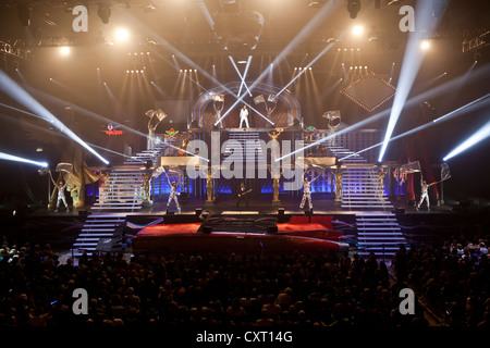 Swiss singer Rene Baumann alias DJ Bobo singing live at his Dancing in ...
