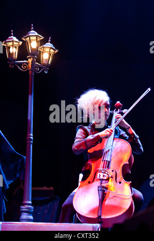 Women string quartet playing music during concert. November 12, 2013 ...
