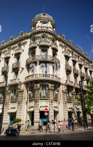 Granada, Andalusia, Spain : Art Nouveau late 19th Century buildings at ...