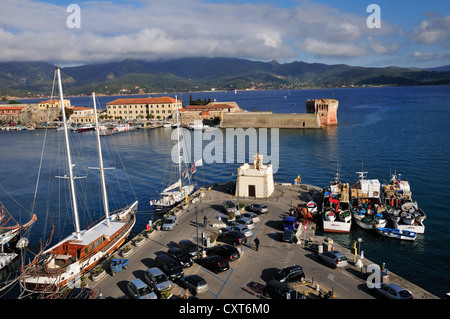 Boat Harbour of Portoferraio, Elba Tuscany Italy Stock Photo - Alamy