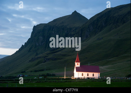 Vik i Myrdal church. Iceland Stock Photo - Alamy