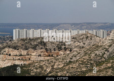 Block of flats in Marseille France Stock Photo - Alamy