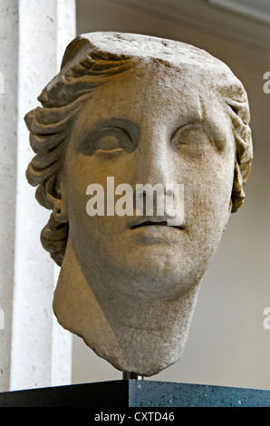 Marble head of Athena. Culture: Greek. Dimensions: H. 19 in. (48.26 cm ...