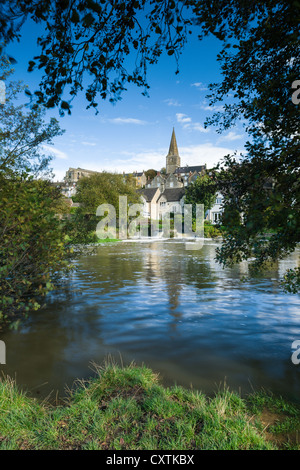 The River Avon at Daniels Well, Malmesbury, Wiltshire Stock Photo - Alamy