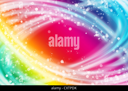 Fantastic Christmas wave design with snowflakes and glowing stars Stock ...