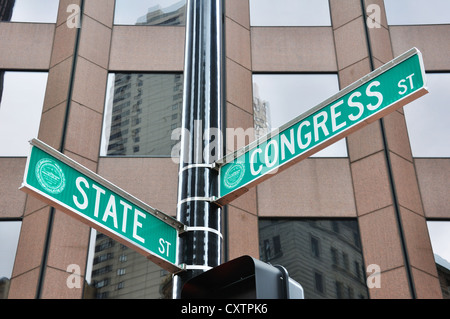 Street signs in Boston, Massachusetts, USA Stock Photo - Alamy