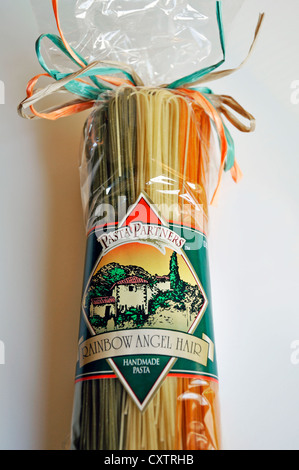 Colored Italian pasta in bag Stock Photo - Alamy