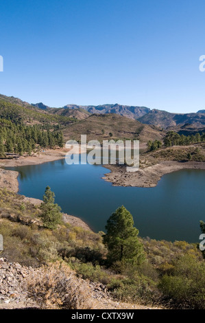 gran canaria lake chira canaria grand canary islands island water Stock ...