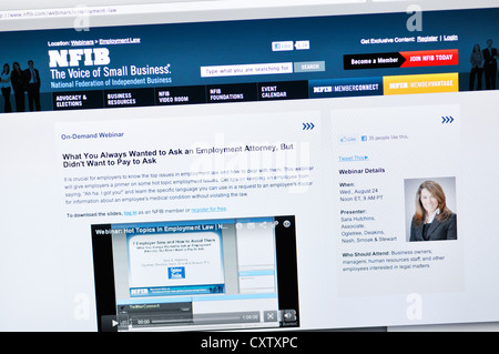 NFIB website - National Federation of Independent Business Stock Photo ...