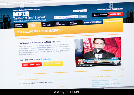 NFIB website - National Federation of Independent Business Stock Photo ...