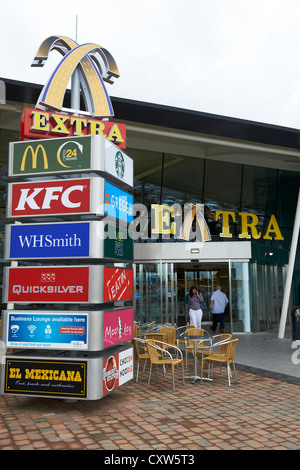 The Extra Motorway Service Station at Cobham on the M25 Surrey UK Stock ...
