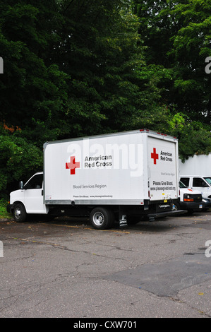 Red Cross vehicles, USA Stock Photo - Alamy