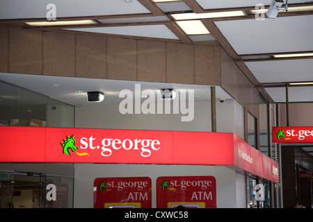 australian bank, st george, and an ATM cash dispenser machine in Avalon ...