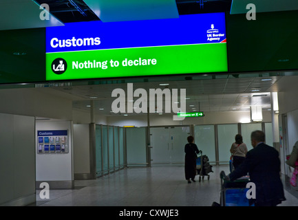 Customs At Heathrow Stock Photo - Alamy