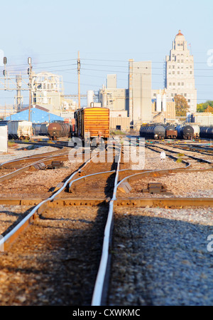 Tate & Lyle rail yard in Decatur, Illinois USA Stock Photo - Alamy