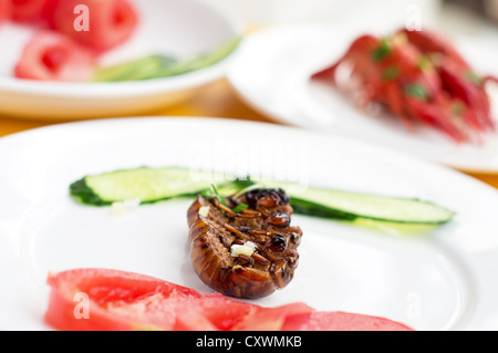 Fried cicada larvae, delicious Chinese food Stock Photo - Alamy