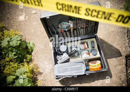 Crime scene investigation, forensic people at a murder scene. Police ...