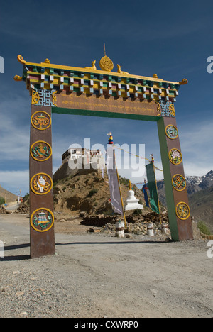 Gate of Key Monastery Spiti Valley Himachal Pradesh India Stock Photo ...
