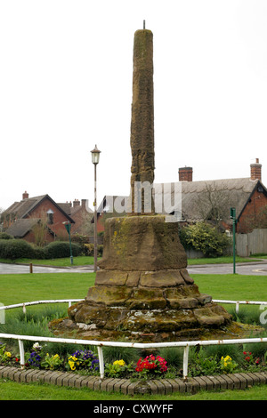 The cross in the centre of Meriden that marks the centre of England ...
