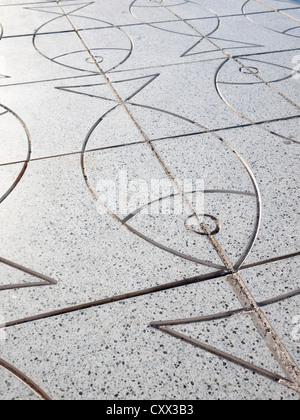 Fish decorated paving slabs in Puerto Mogan Gran Canaria Canary Islands ...