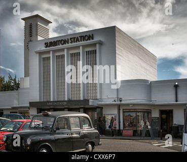 Art Deco Surbiton Railway Station, Surbiton, Royal Borough of Kingston ...