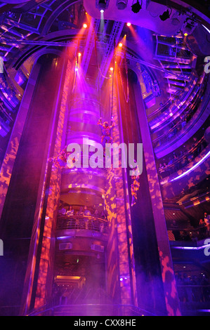 Atrium trapeze show in Royal Caribbean 'Grandeur of the Seas' cruise ...