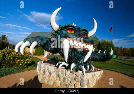 Statue of the mythical Hodag in Rhinelander, Wisconsin Stock Photo - Alamy