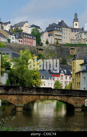 River Alzette, Luxembourg City Stock Photo - Alamy