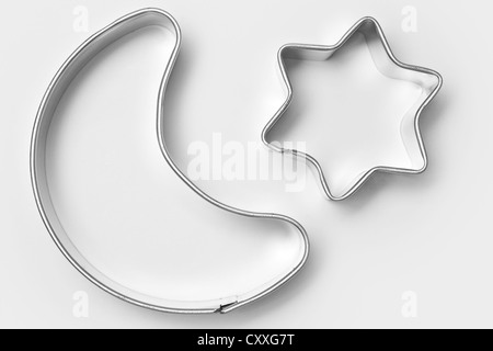 Crescent-shaped or half-moon-shaped cookie cutter for Christmas cookies ...