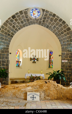 Church of the Primacy of St. Peter, Mensa Domini Church, Tabgha, at the ...
