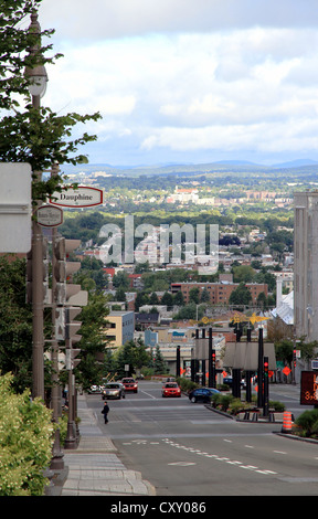 Quebec City Street View Stock Photo - Alamy