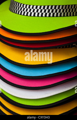 Typical colorful thai hats on sale at the market Stock Photo - Alamy