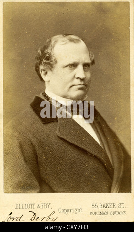 Lord Edward Henry Stanley by Elliott & Fry, circa 1865 Stock Photo - Alamy