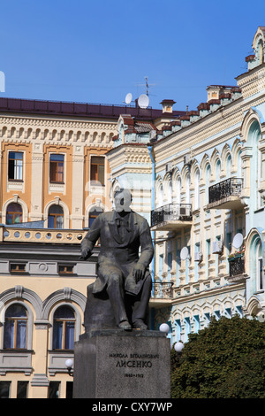 Statue of composer Mykola Lysenko, Kiev, Ukraine Stock Photo - Alamy