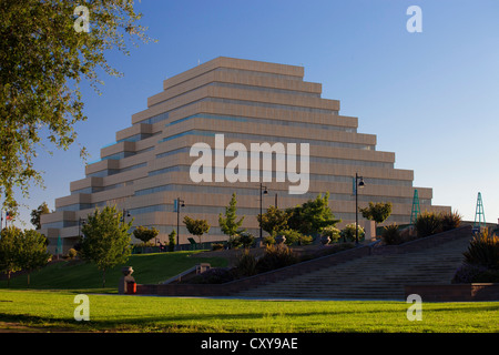 The pyramid shaped Ziggurat Building in West Sacramento along the Stock ...
