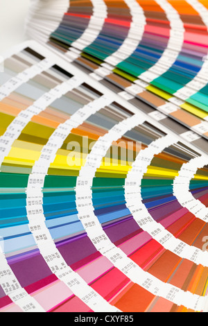 Color guide displaying a range of hues for all the spectral colours for ...