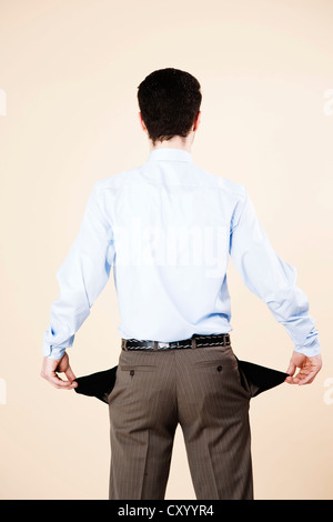 Rear view of a businessman Stock Photo - Alamy