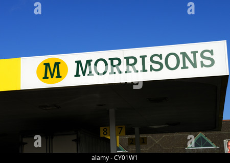 morrisons supermarket fuel station in kirkby Liverpool merseyside uk ...