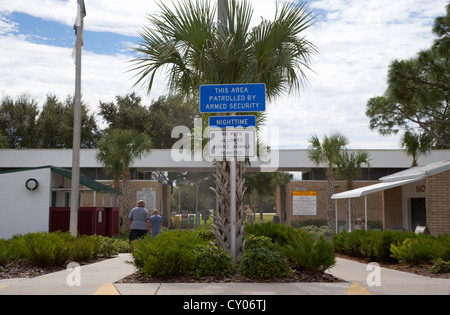 toilets and snack building at interstate rest service stop florida usa ...